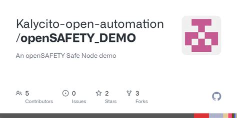 GitHub Kalycito Open Automation OpenSAFETY DEMO An OpenSAFETY Safe Node Demo