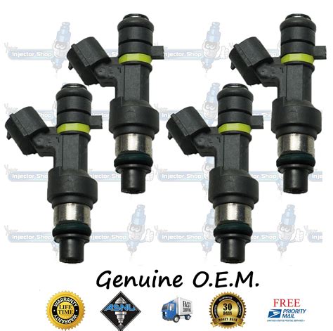 4x Genuine Nissan Fuel Injectors 16600 En200 Hitachi Jecs Fby2850 18l