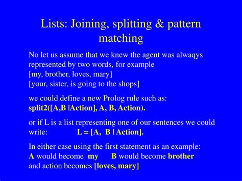 Ppt Lists Joining Splitting And Pattern Matching Powerpoint