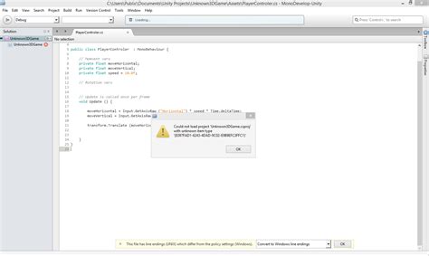 C Unity And Vs2017 Error Stack Overflow