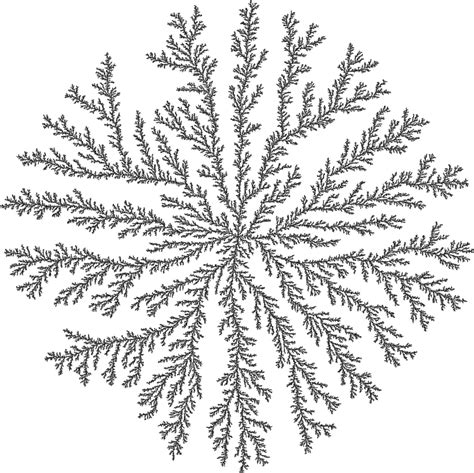 Kens Blog Brownian Motion Point Growth Snowflake Fractal