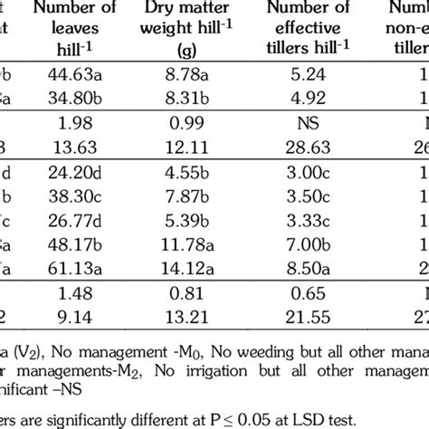 Interaction Effect Of Variety And Agronomic Management On Growth