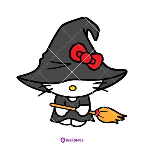 Hello Kitty Witch Svg Halloween Svg Vectplace