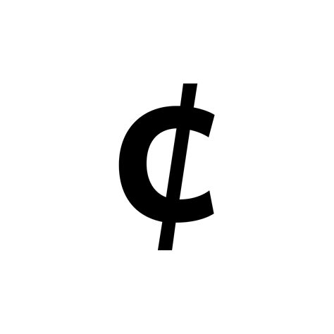 Cent Symbol ℂopy And ℙaste Cent Sign ¢ ₵ 𝇍