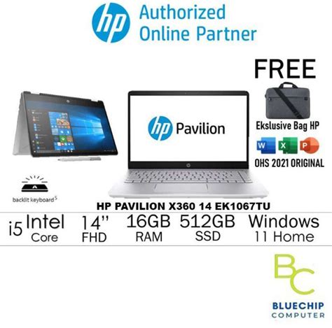 Jual Laptop Hp Pavilion X Ek Tu Touch I U Gb Ssd W Ohs Grey Gbssd Di