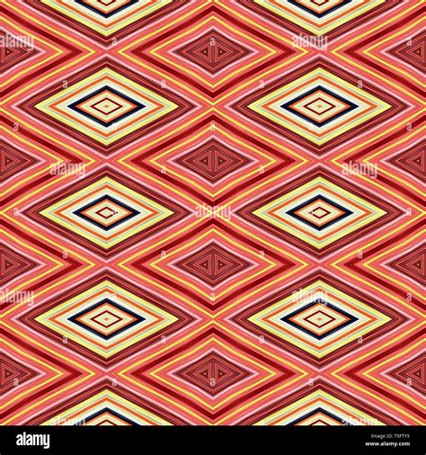 Colorful Seamless Pattern Repeating Diamond Background For Textile Fashion Digital Printing