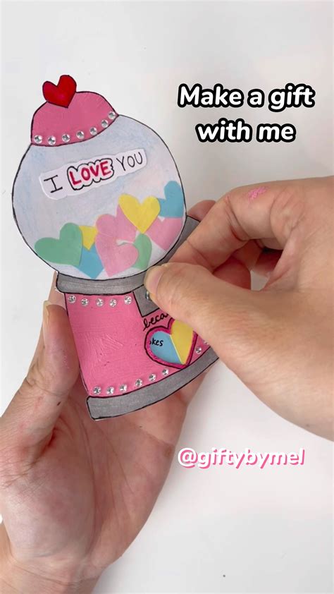 Diy Bubble Gum Machine T With Messages💕 Easy Thoughtful T For