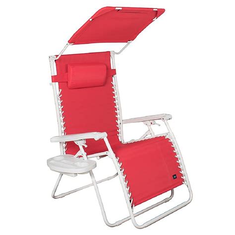 Deluxe Zero Gravity Chair With Awning Table And Drink Holder At