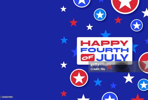 Happy Fourth Of July Star Independence Day Banner Party Sale Background