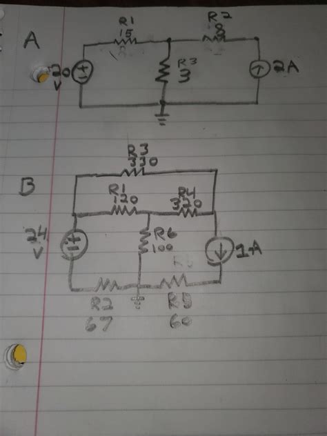 Solved For Circuit A Use Loop Current Method To Find Current