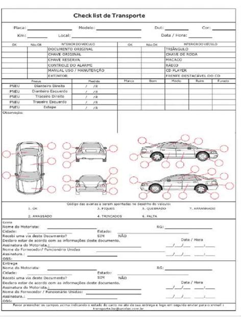 Check List Carros 2025 Pdf