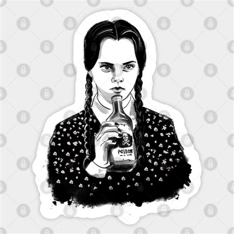 Wednesday Addams Wednesday Addams Sticker Teepublic