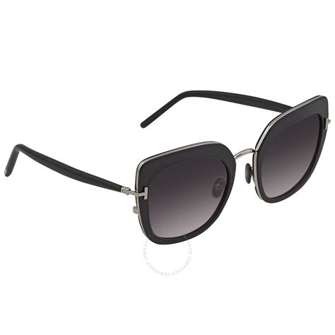 Tom Ford Open Box Tom Ford Virginia Gradient Smoke Butterfly Ladies