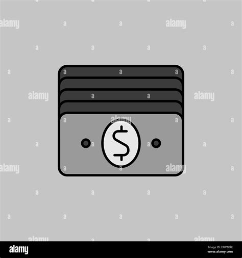 Money Outline Grayscale Icon Business Sign Graph Symbol For Your Web Site Design Logo App