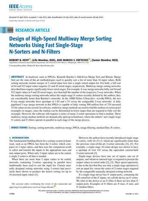 Pdf Design Of High Speed Multiway Merge Sorting Networks Using Fast