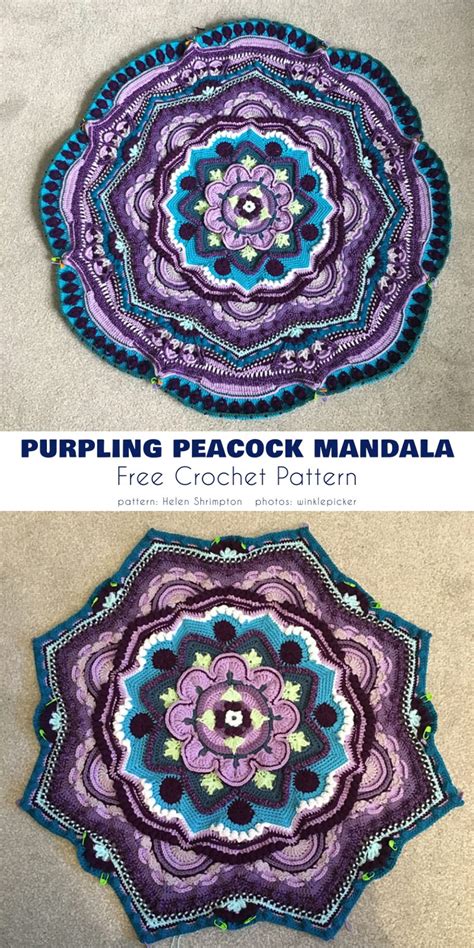 Afghan In Peacock Hues Free Crochet Patterns Your Crochet