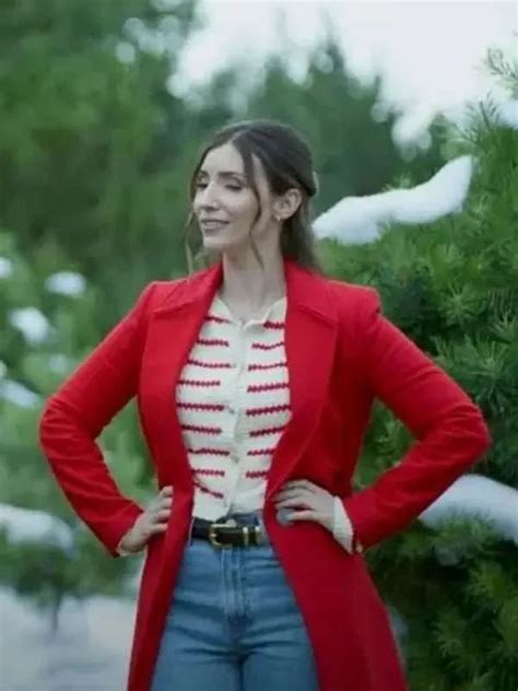 Shae Robins A Christmas Prayer Red Wool Coat Jacket Creator