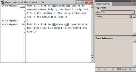 how to properly remove hyperlinks from indesign document using
