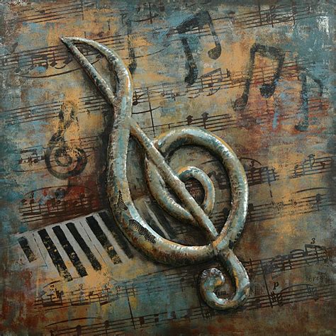 Musical Note Metal Wall Decor