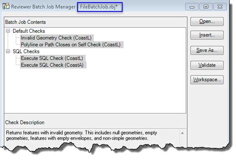 Working With Batch Jobs In Data Reviewer—arcmap Documentation