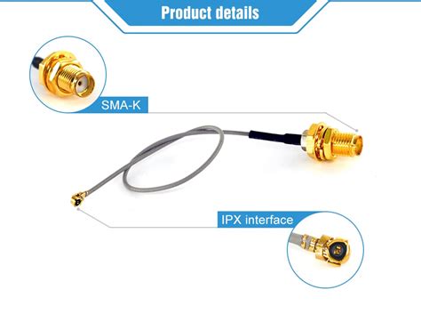 Ebyte Rf Coaxial Adapter Cable Ipex Ufl To Sma Ufl Female Cable Bulkhe