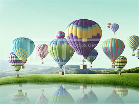 Fus088 프리진 그래픽 풍경 비즈니스 산 자연 강 희망 그래픽 꿈 초원 열기구 비주얼 입체효과 퓨전그래픽 편집포토 에프지아이 Fus088