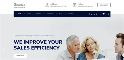 Businessconsulting Html And Css Template Sourcecodester