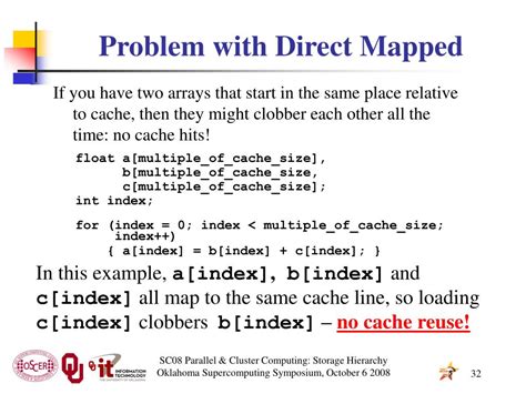 Ppt Parallel Programming And Cluster Computing The Tyranny Of The Storage Hierarchy Powerpoint