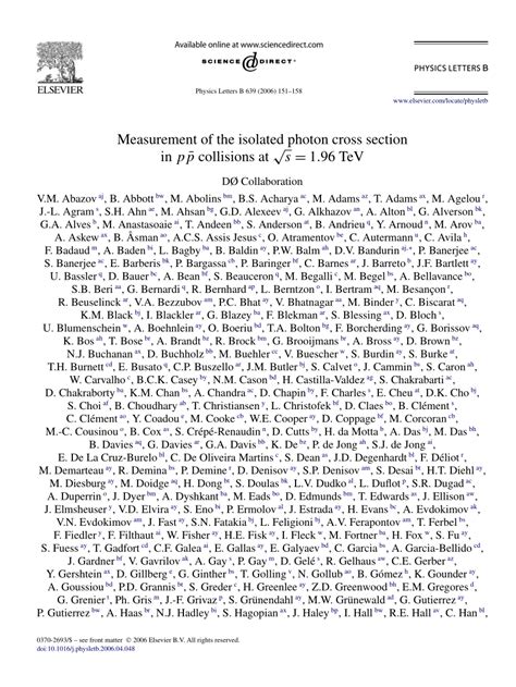 Pdf Measurement Of The Isolated Photon Cross Section In P Overp ̄
