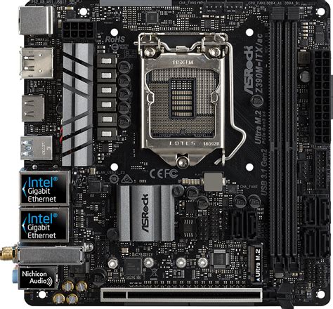 Asrock Z M Itx Ac Motherboard Specifications On Motherboarddb