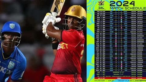 Cpl 2024 Live Streaming Details Check Match Date Schedule Time Teams For Caribbean Premier