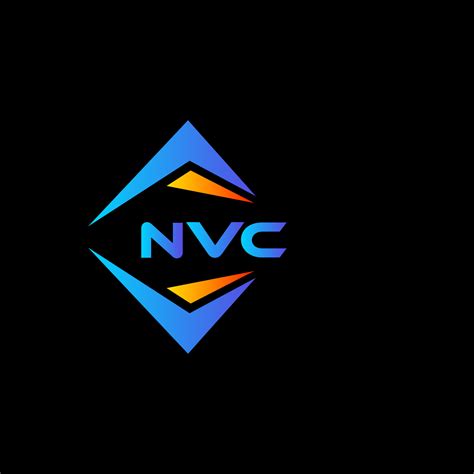 Nvc Abstract Technology Logo Design On Black Background Nvc Creative