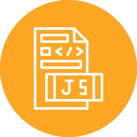 premium vector javascript file vector icon illustration of coding and development iconset