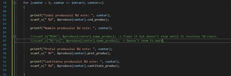 Struct How Can I Clear The Buffer In A C For Loop Stack Overflow