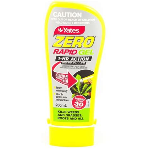 Yates 200ml Zero Rapid Gel 1 Hour Action Weed Killer Bunnings Australia