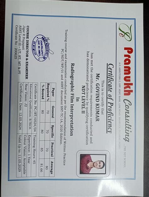 Govind Kumar On Linkedin Im Excited To Share That Ive Finished Ndt Level Ii And Earned