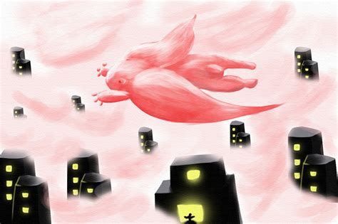 假如兔子会飞illustrationwriting Exercises小新小小心original作品 站酷zcool