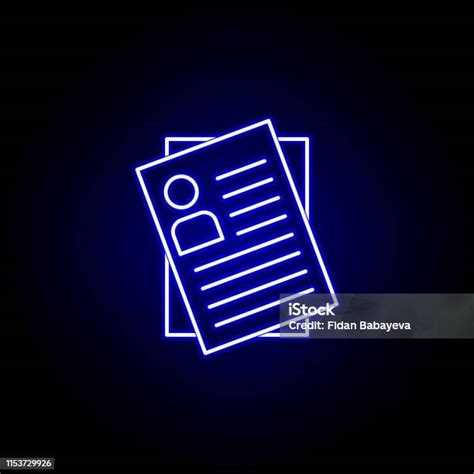 네온 스타일의 선거 종이 전단지 아이콘입니다 기호와 기호는 웹 로고 모바일 앱 Ui Ux에 사용할 수 있습니다 Political Party에 대한 스톡 벡터 아트 및 기타