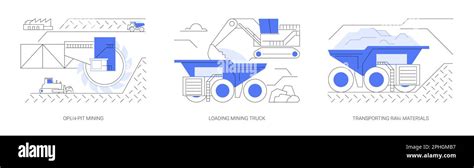 Mining Industry Abstract Concept Vector Illustrations Stock Vector Image And Art Alamy