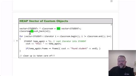 Creating A Heap Vector In C Youtube