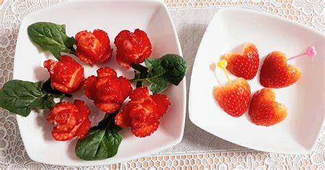 크리스마스 홈파티 디저트에 좋은 딸기꽃과 하트모양