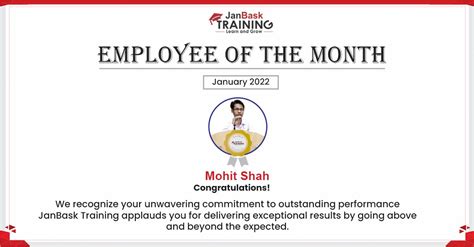 Janbask Training On Linkedin Employeerecognition Employeeofthemonth Janbasktraining