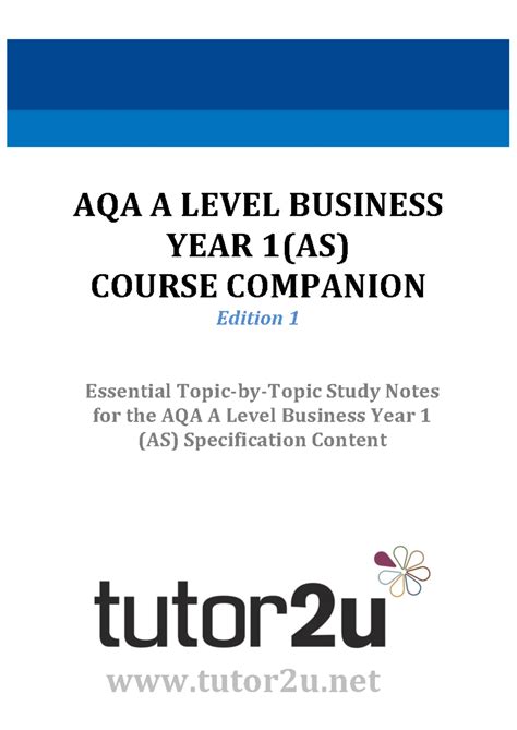 Aqa A Level Business Exam Topic Tracker Master 2023 Aqa A Level