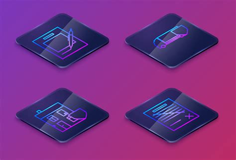 등색 선 빈 노트북과 펜 방패가있는 집 방패가있는 배달화물 트럭 및 파일 문서 삭제를 설정합니다 파란색 정사각형 버튼 벡터 3차원 형태에 대한 스톡 벡터 아트 및 기타