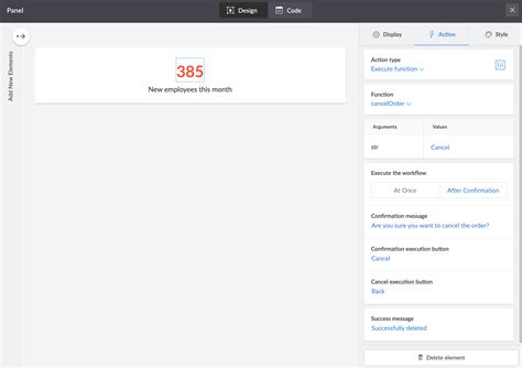 Configure Actions To Associate To A Panels Image Manageengine