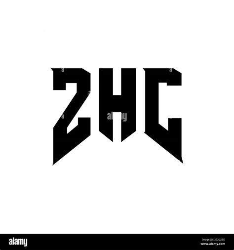 Zhc Letter Logo Design For Technology Company Zhc Logo Design Black And White Color Combination