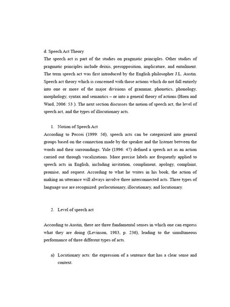 Speech Act Theory Pdf Interpretation Philosophy Linguistics