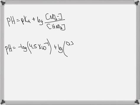 Solved A Buffer Solution Is 0450 M In Hno2 And 0324 M In Nano2 If