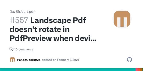 Landscape Pdf Doesn T Rotate In PdfPreview When Device Is In Landscape