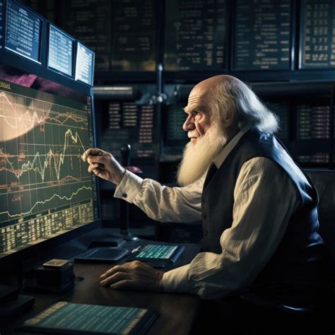 Premium Ai Image A Man Is Working At A Computer With A Graph Graph